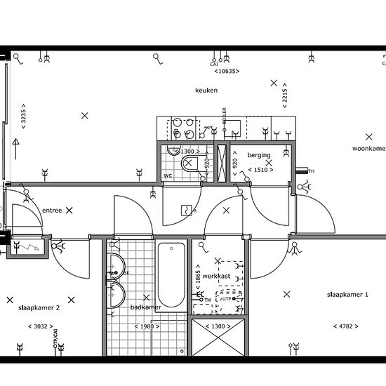 2 kamer appartement in Rotterdam - 80 m² - € 1.335